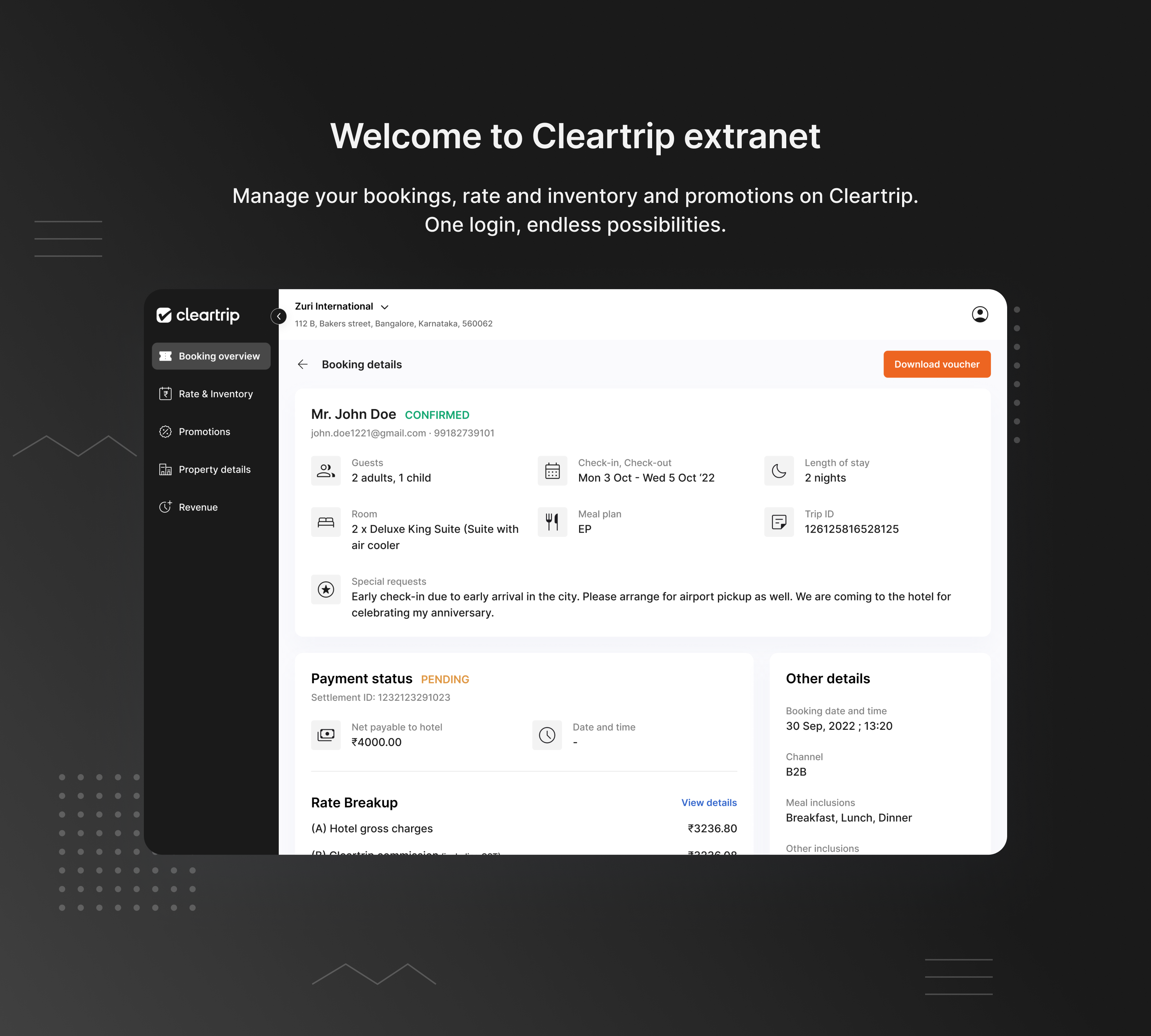 Cleartrip | Extranet